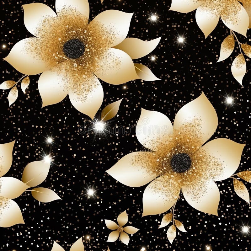 Glitter and Sparkles Background, Design Seamless Pattern Stock ...