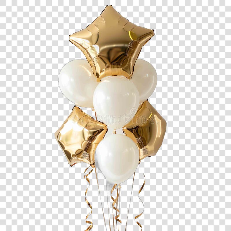 Gold Rectangular Shaped Foil Balloon Stock Illustration - Illustration ...