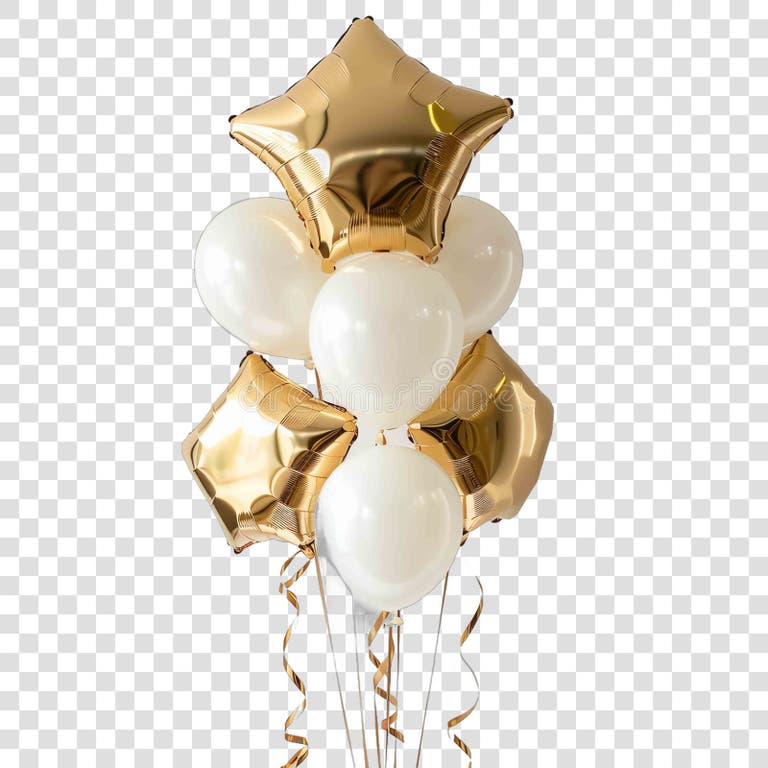 Gold Rectangular Shaped Foil Balloon Stock Illustration - Illustration ...