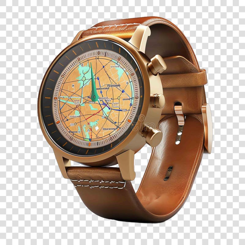 GPS Watches Transparent Background Realistic Element Stock Illustration ...