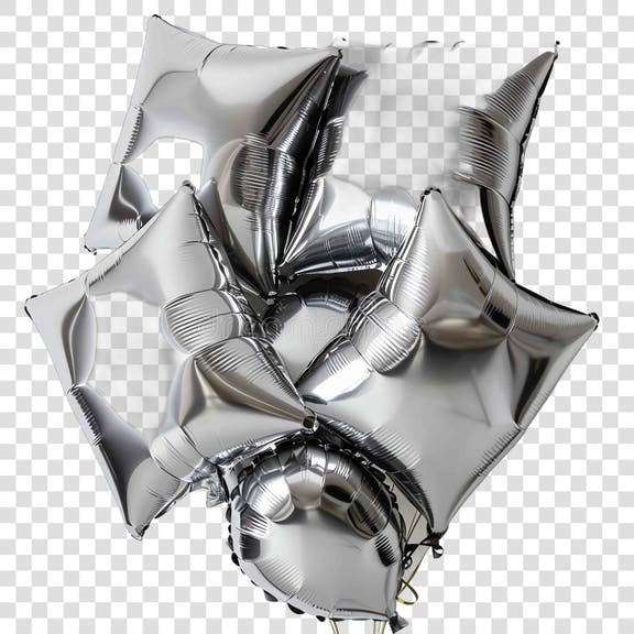 Gray Rectangular Shaped Foil Balloon Stock Illustration - Illustration ...