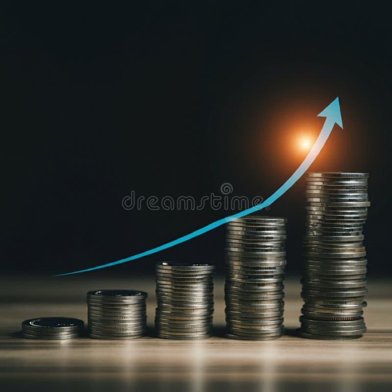 AI-Generated Image: Growth Chart Depicting Business Success Stock ...