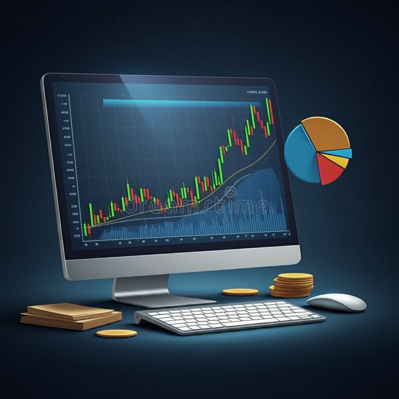 AI-Generated Image: Growth Chart Depicting Business Success Stock ...