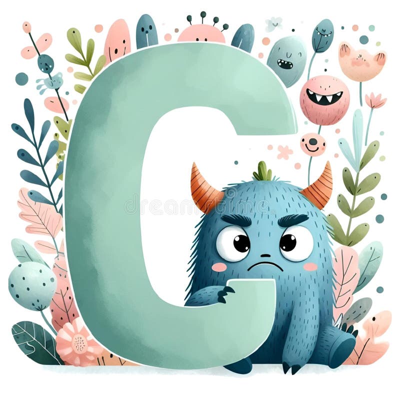 Monster Letter C Cartoon Stock Illustrations – 61 Monster Letter C ...
