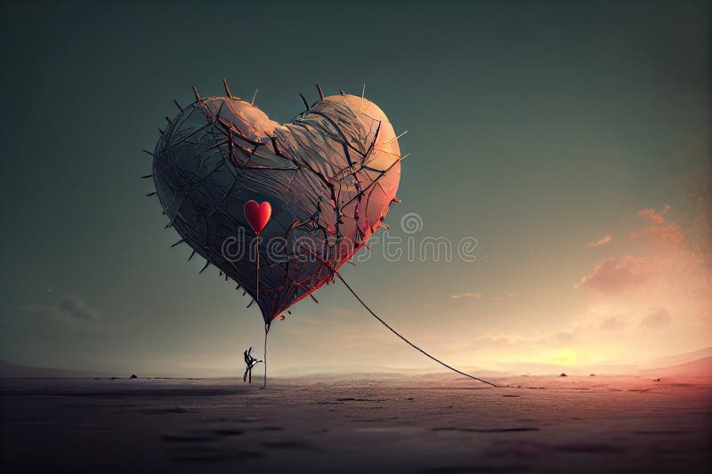 Lost Love, Made with Generative AI Stock Illustration - Illustration of ...