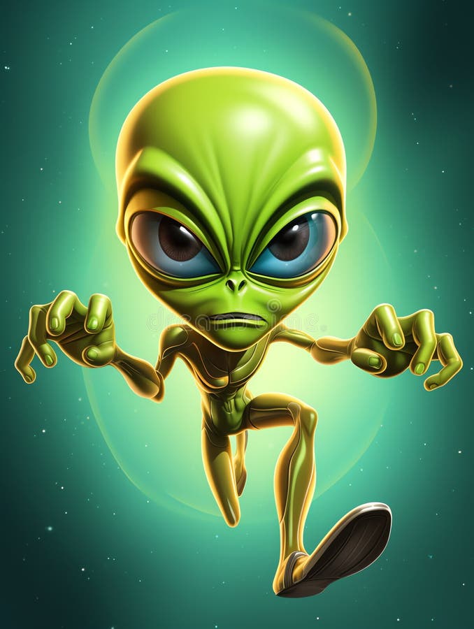 High Speed Continuous Shooting Extraterrestrial Sci Fi Illustration for ...