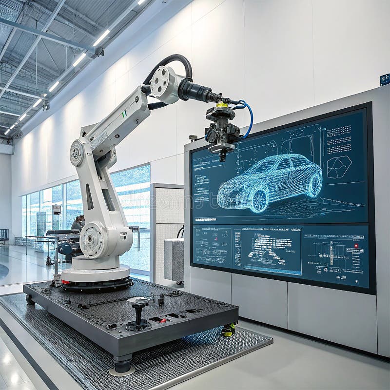 High-Tech Industrial Robotic Manipulator - AI-Generated Design Stock ...