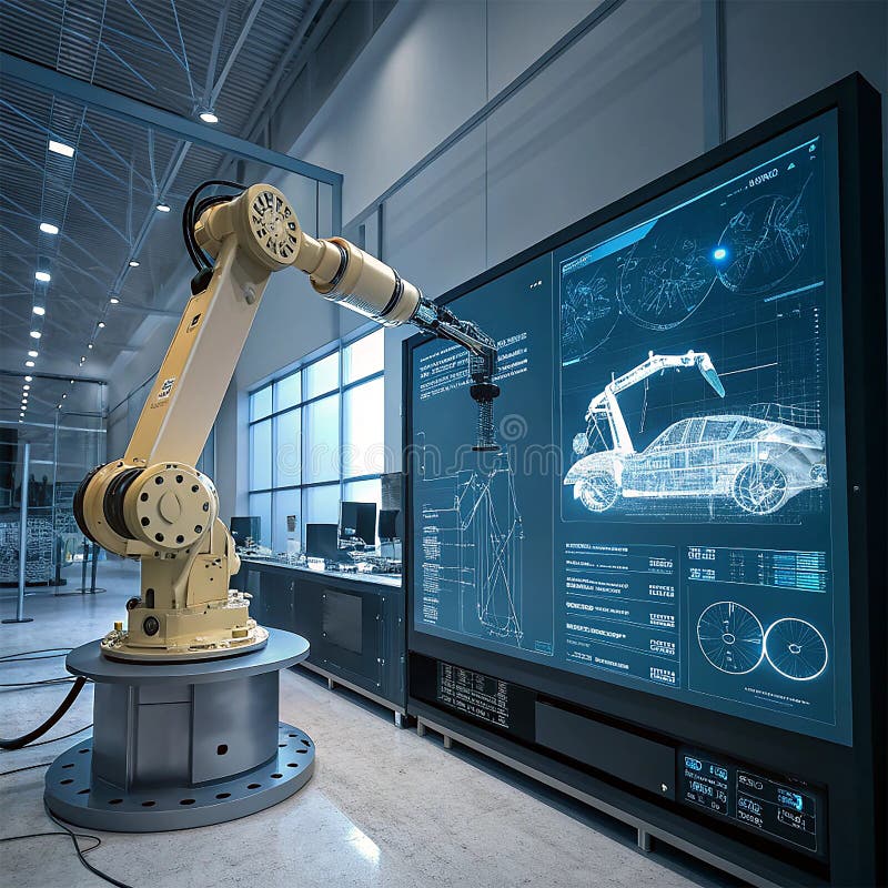 High-Tech Industrial Robotic Manipulator - AI-Generated Design Stock ...