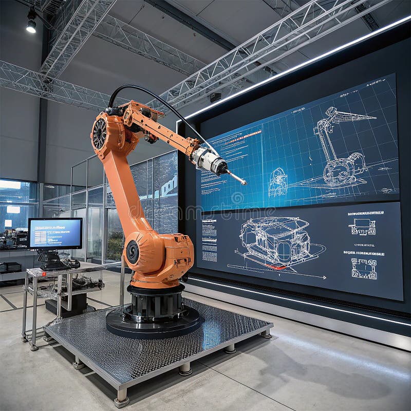 High-Tech Industrial Robotic Manipulator - AI-Generated Design Stock ...