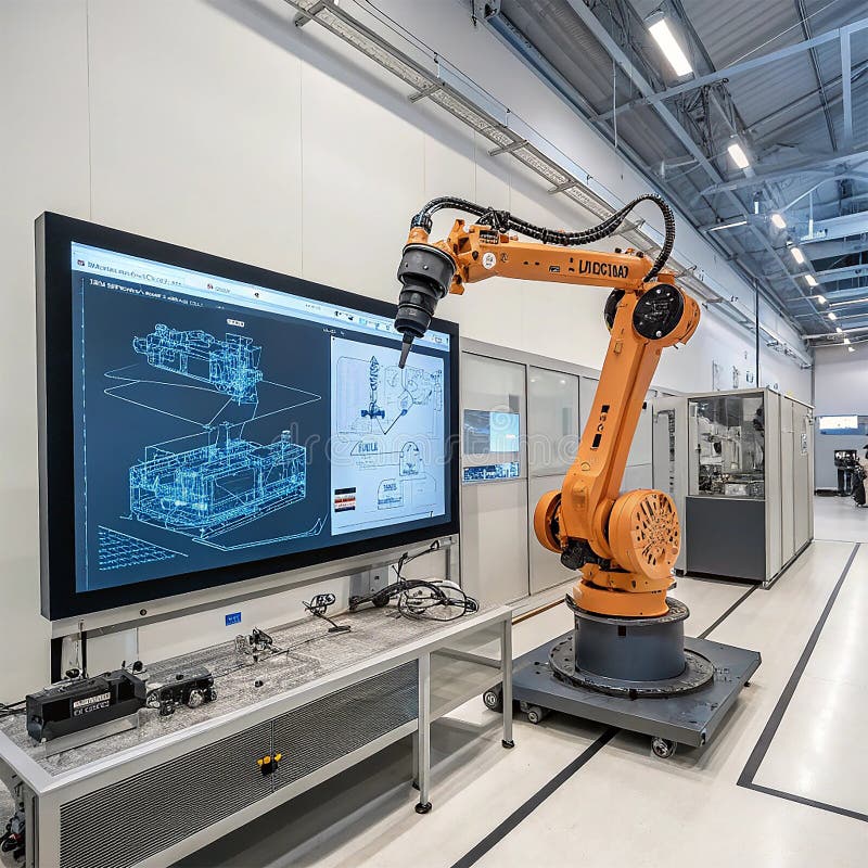 High-Tech Industrial Robotic Manipulator - AI-Generated Design Stock ...