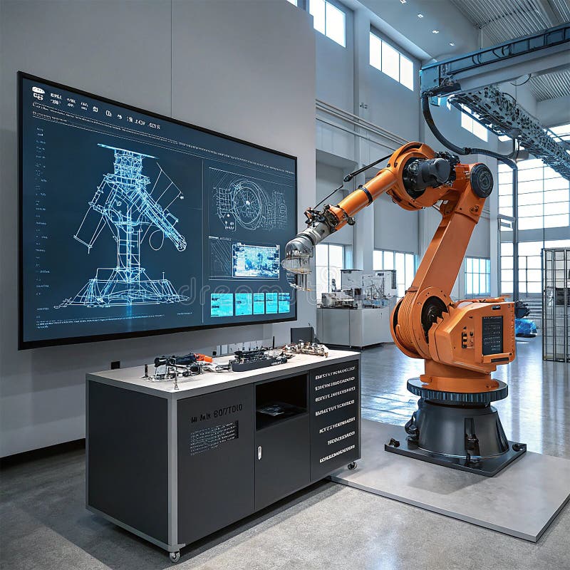 High-Tech Industrial Robotic Manipulator - AI-Generated Design Stock ...