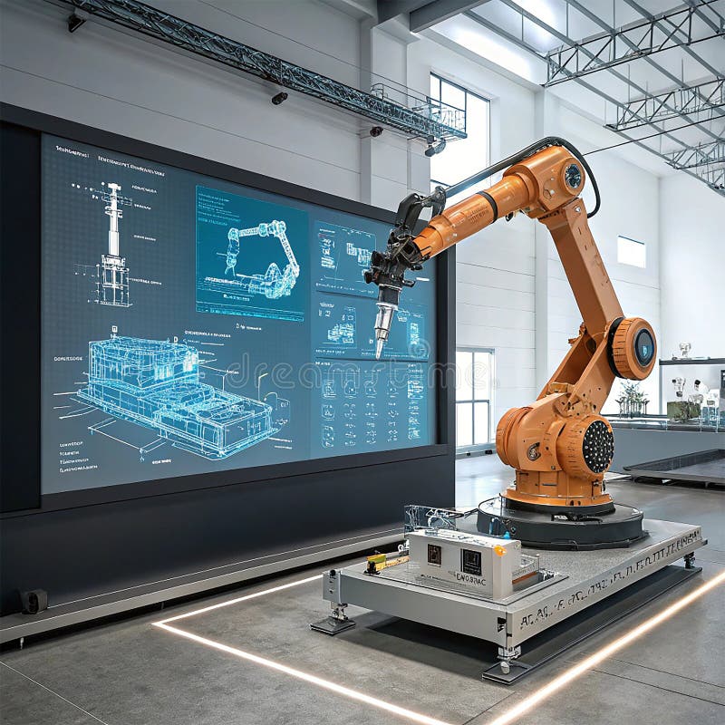 High-Tech Industrial Robotic Manipulator - AI-Generated Design Stock ...