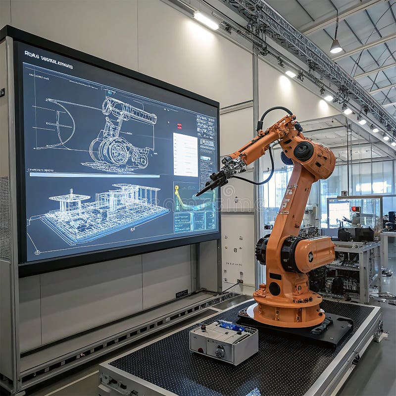 High-Tech Industrial Robotic Manipulator - AI-Generated Design Stock ...