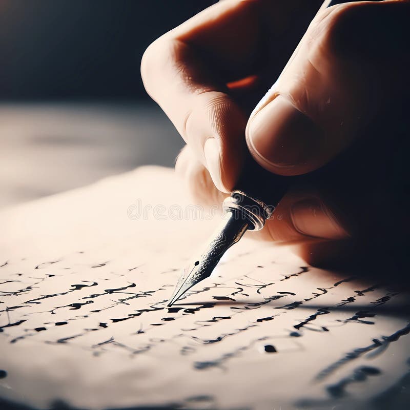 Writing on a paper stock photo. Image of beauty, deal - 293305858