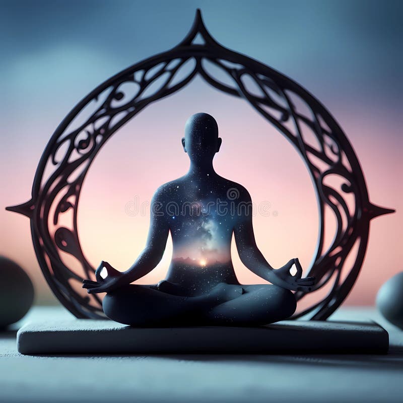 Mindfulness stock illustration. Illustration of glass - 293141606