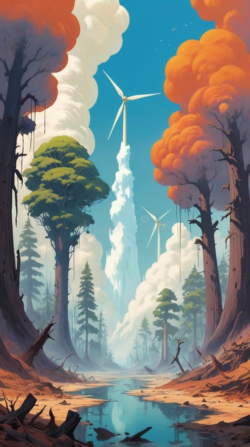 AI Generated Image of Impactful Illustration Depicting the Devastating ...