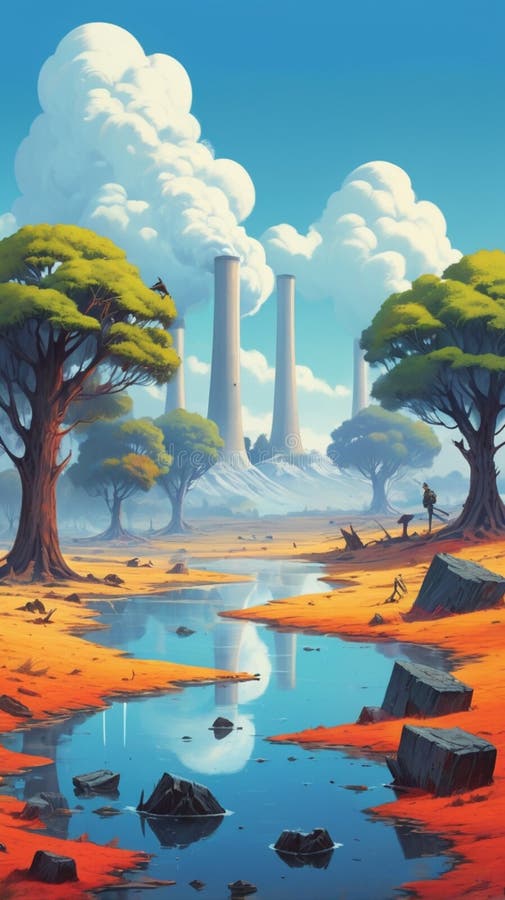 AI Generated Image of Impactful Illustration Depicting the Devastating ...