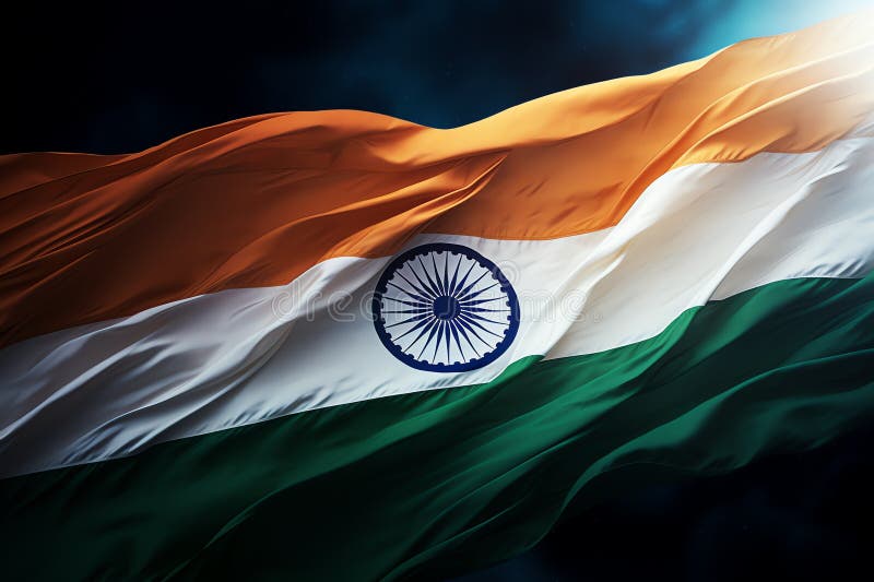 Indian Flag India Symbol with Copy Space Stock Illustration ...