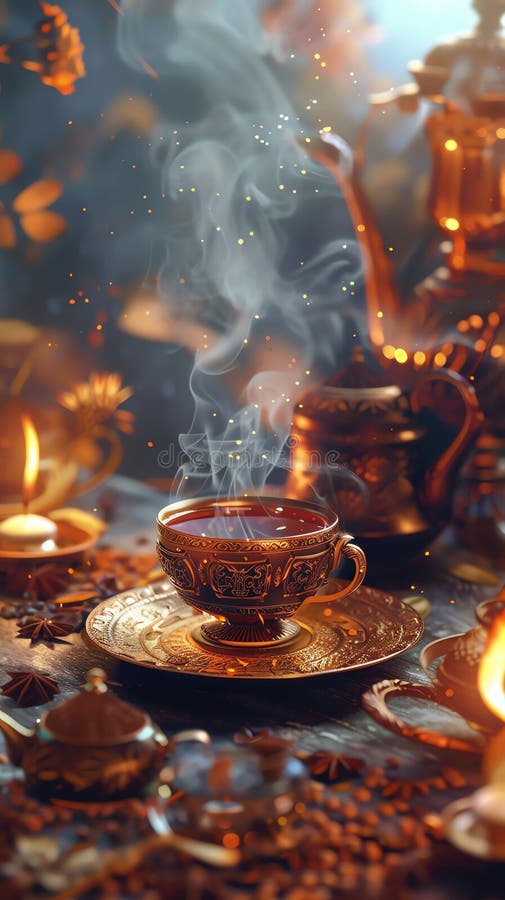 Indian tea hindu stock illustration. Illustration of healthy - 336427928