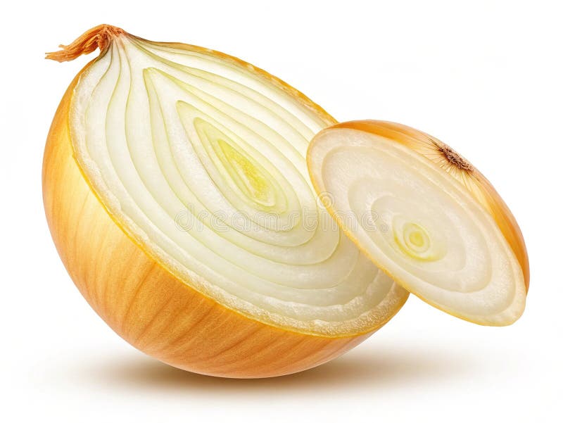 Onion Jumping Slice Isolated on Transparent Background Stock ...