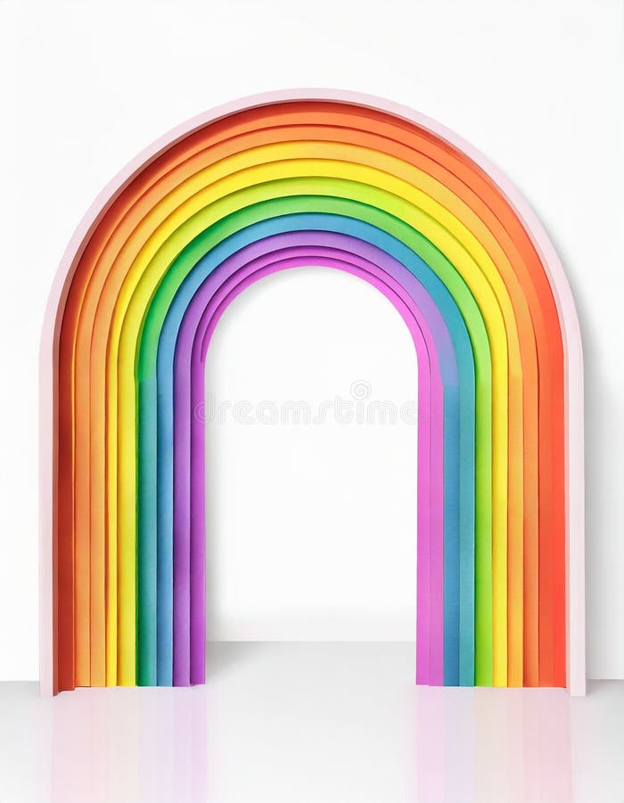 Rainbow gate stock illustration. Illustration of gradient - 294309938