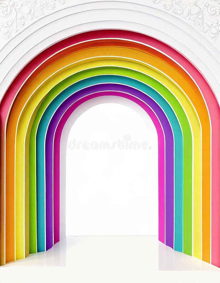 Rainbow gate stock illustration. Illustration of rainbow - 294309940