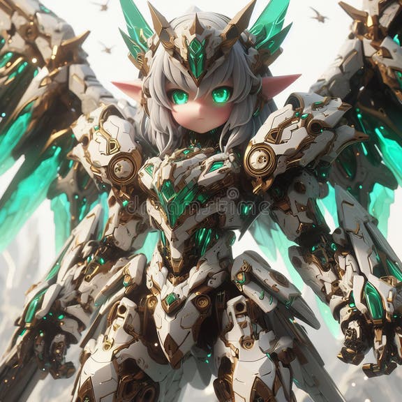 AI-Generated Image, Majestic Mech: Might and Elegance Stock ...