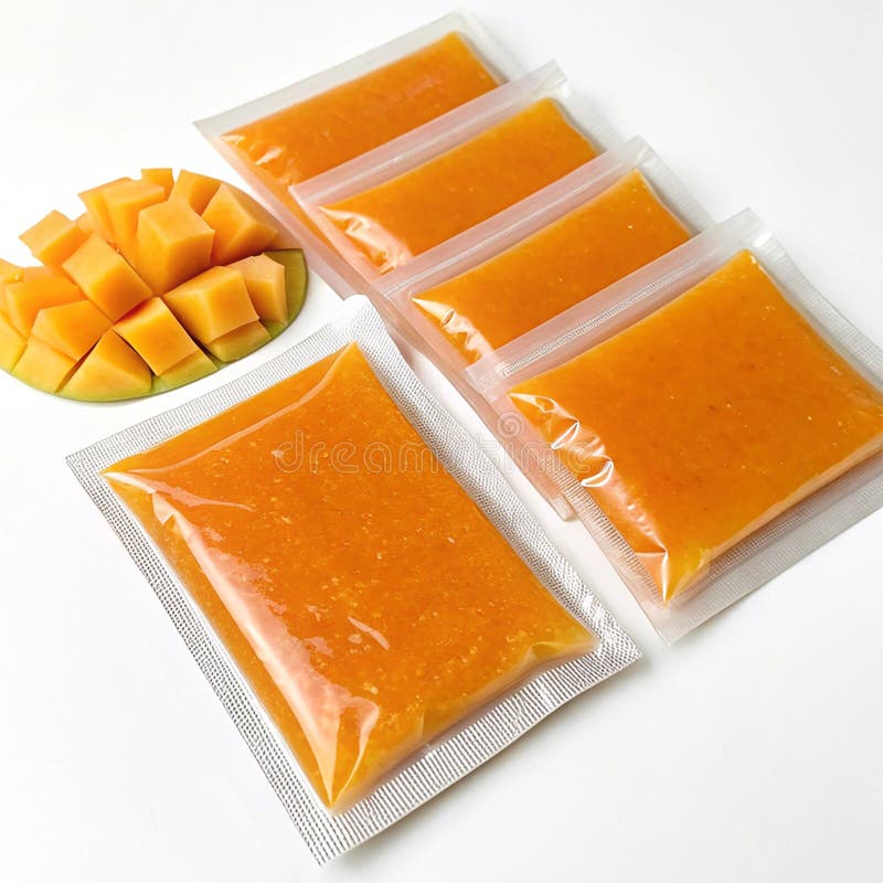 Despulpado De Fruta En Sachets De 100g De Mango - AI-Generated Fruit ...