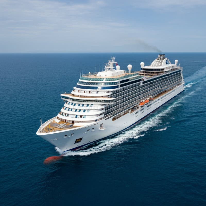 AI Generated Massive Cargo Ship Sailing Across the Open Sea Stock ...