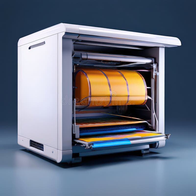 An Ai Generated Image, Modern Printer Editorial Photo - Image of office ...