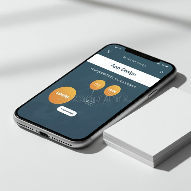 AI-Generated Image: Modern Smartphone Mockup for App and Website ...