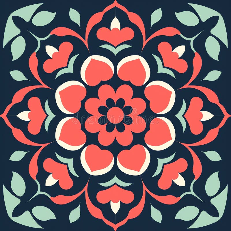 Moroccan Roses Flowers Background Pattern Wallpaper Vector Stock ...