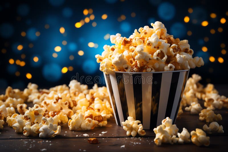 Movie Night Snack Bar Movie Night Party Fun Stock Illustration ...