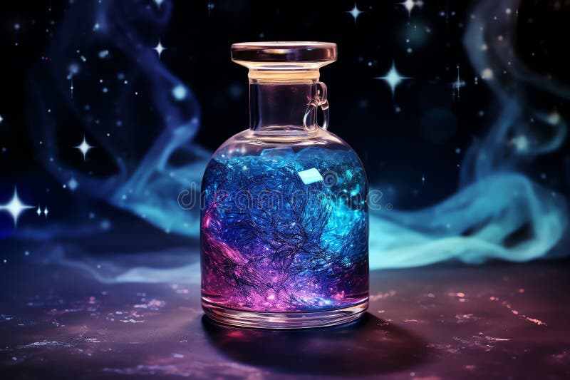 Nebula Elixir Fantasy Sky Night Gazing Stock Illustration ...