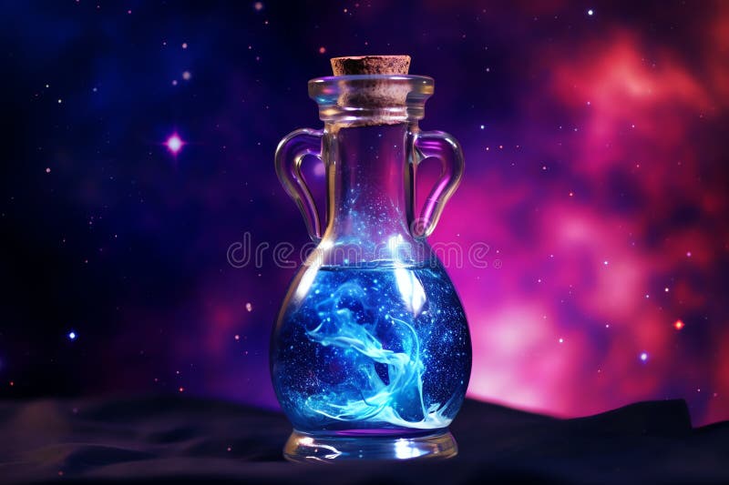Nebula Elixir Fantasy Sky Night Gazing Stock Illustration ...