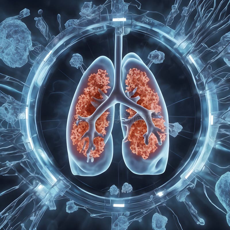 Lung Technology Concept Art Stock Illustration - Illustration of ...