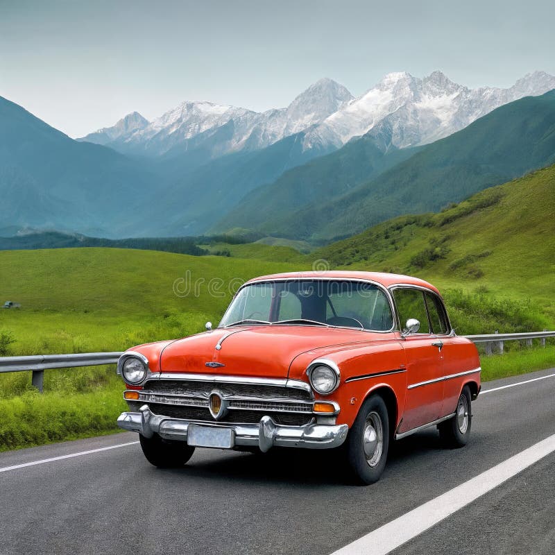 Ai Generated Image of Old-timer Car Stock Image - Image of automobile ...