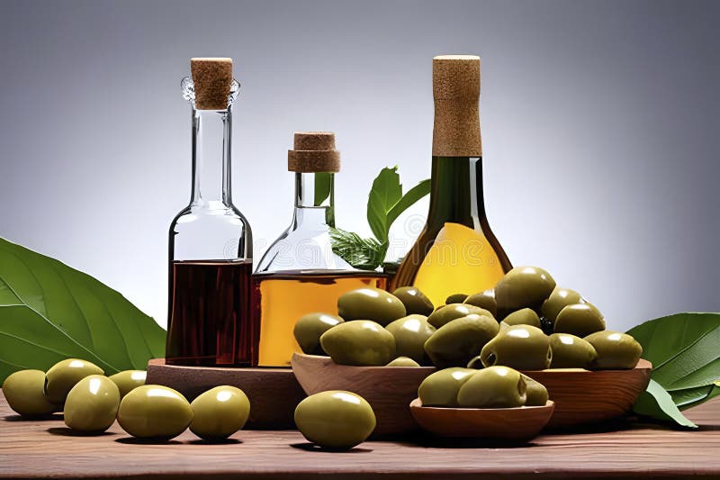 AI Generated Image of the Olive Fruits Stock Illustration ...
