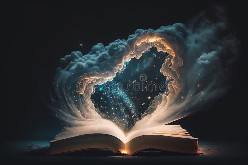 Opened wizard magic book stock photo. Image of occultism - 272113880