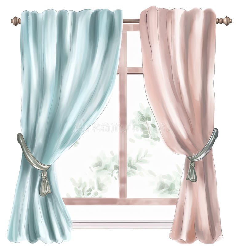 Curtains Rod Stock Illustrations – 285 Curtains Rod Stock Illustrations ...