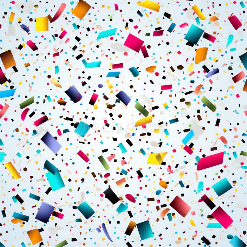 Party Confetti Texture Background, Design Seamless Pattern, for Nursery ...