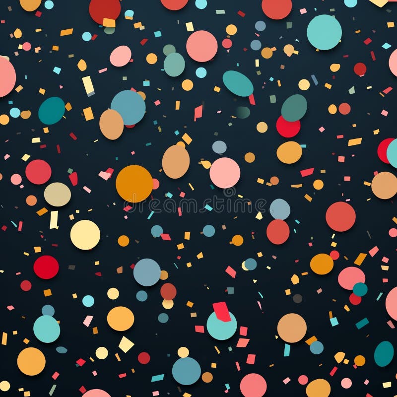 Party Confetti Texture Background, Design Seamless Pattern, for Nursery ...