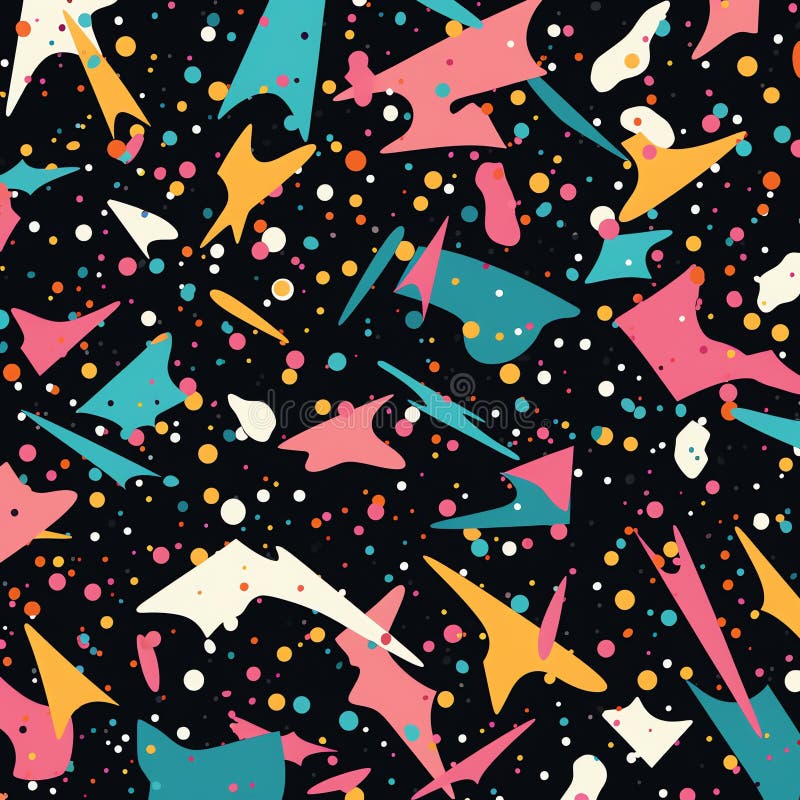 Party Confetti Texture Background, Design Seamless Pattern, for Nursery ...