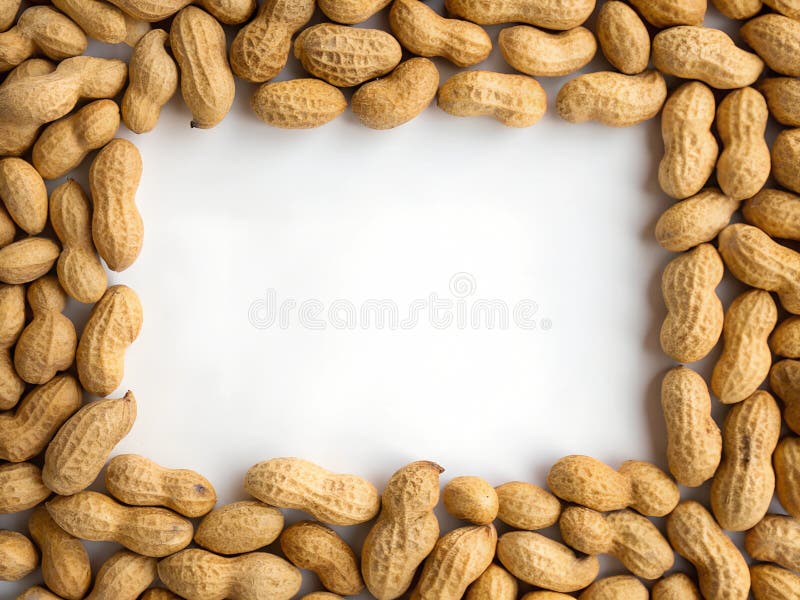 Ai Generated Image of Floating or Falling Peanuts in White Background ...