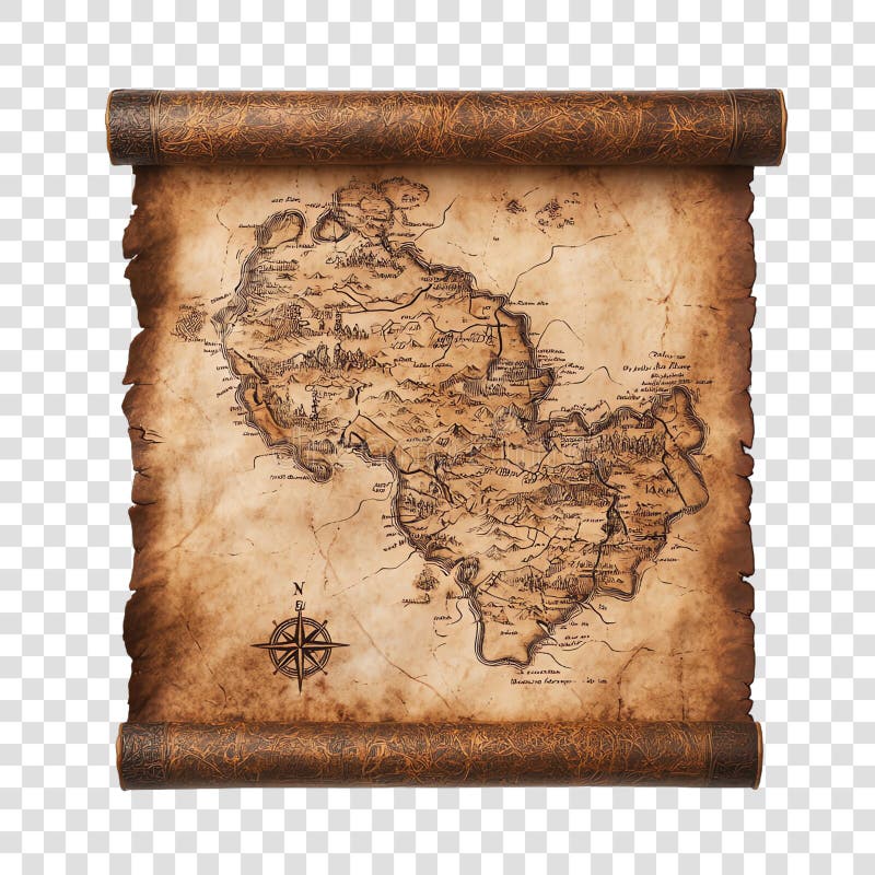 Pirate treasure map stock photo. Illustration of sailboat - 341487034