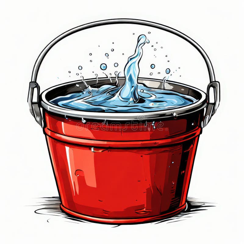 An Ai Generated Image, Plastic Bucket Stock Illustration - Illustration ...