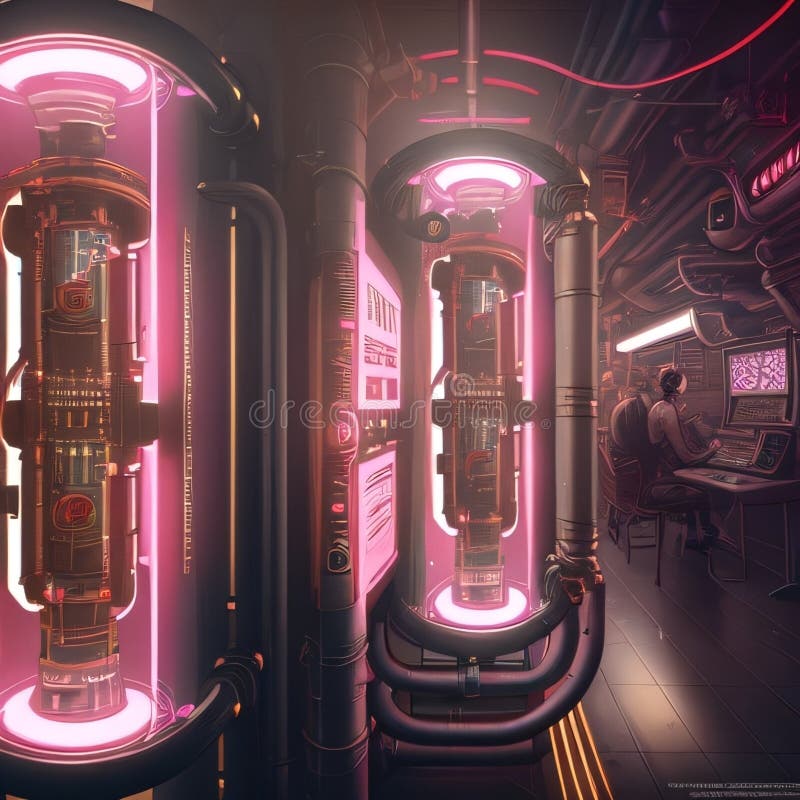 AI Generated Image - Pneumatic Post Stock Illustration - Illustration ...