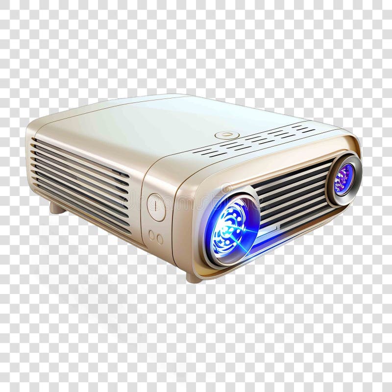 Portable Projector Transparent Background Realistic Element Stock ...