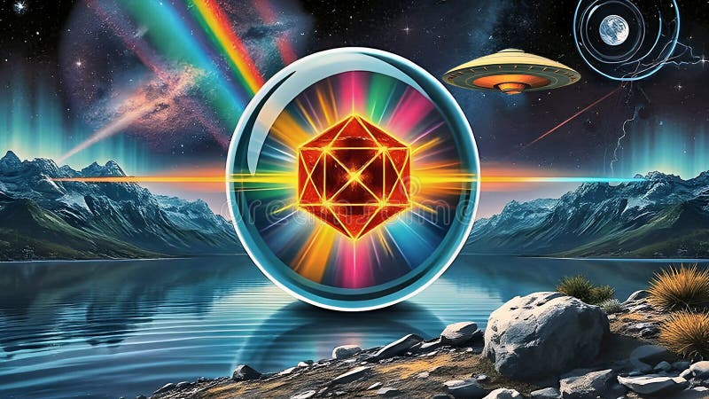 Orb Discovers Something Interesting Here Stock Illustration - Illustration of arcane, power ...