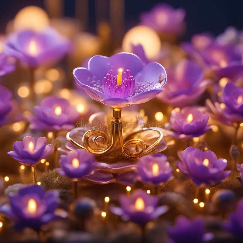 A Garden Lamp, Its Soft Glow Casting a Warm and Inviting Light ...